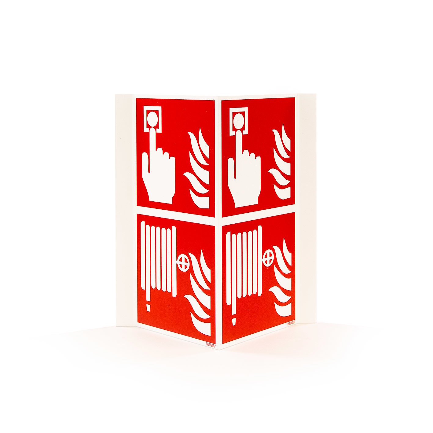 Brandmelder + brandhaspel pictogram - Allesveilig.nl