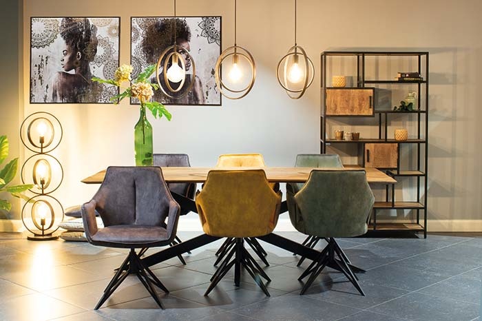 Eettafel Mansours rechthoekig Naturel - Paco Meubelen - Paco World ...