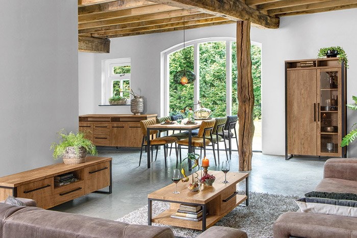 Charisma Wandkast 1 deur, 1 glazen deur - Elegante Vitrine - Paco World ...