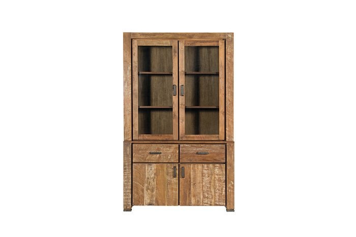 Unique Glass Cabinet 2 doors - Paco World Collections
