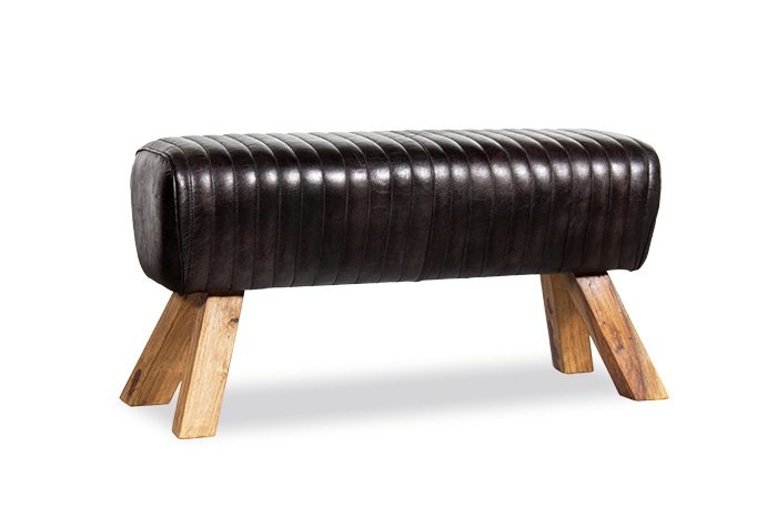 Beckett leather Stool - Paco World Collections