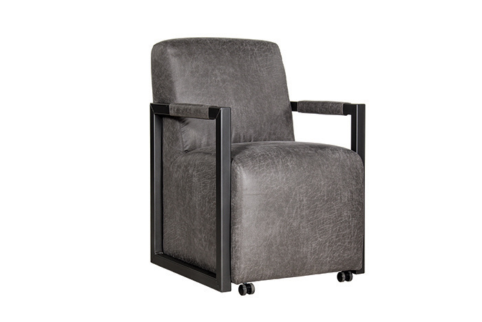 Eetkamerstoel met wieltjes 'Mauro' - Paco World Collections