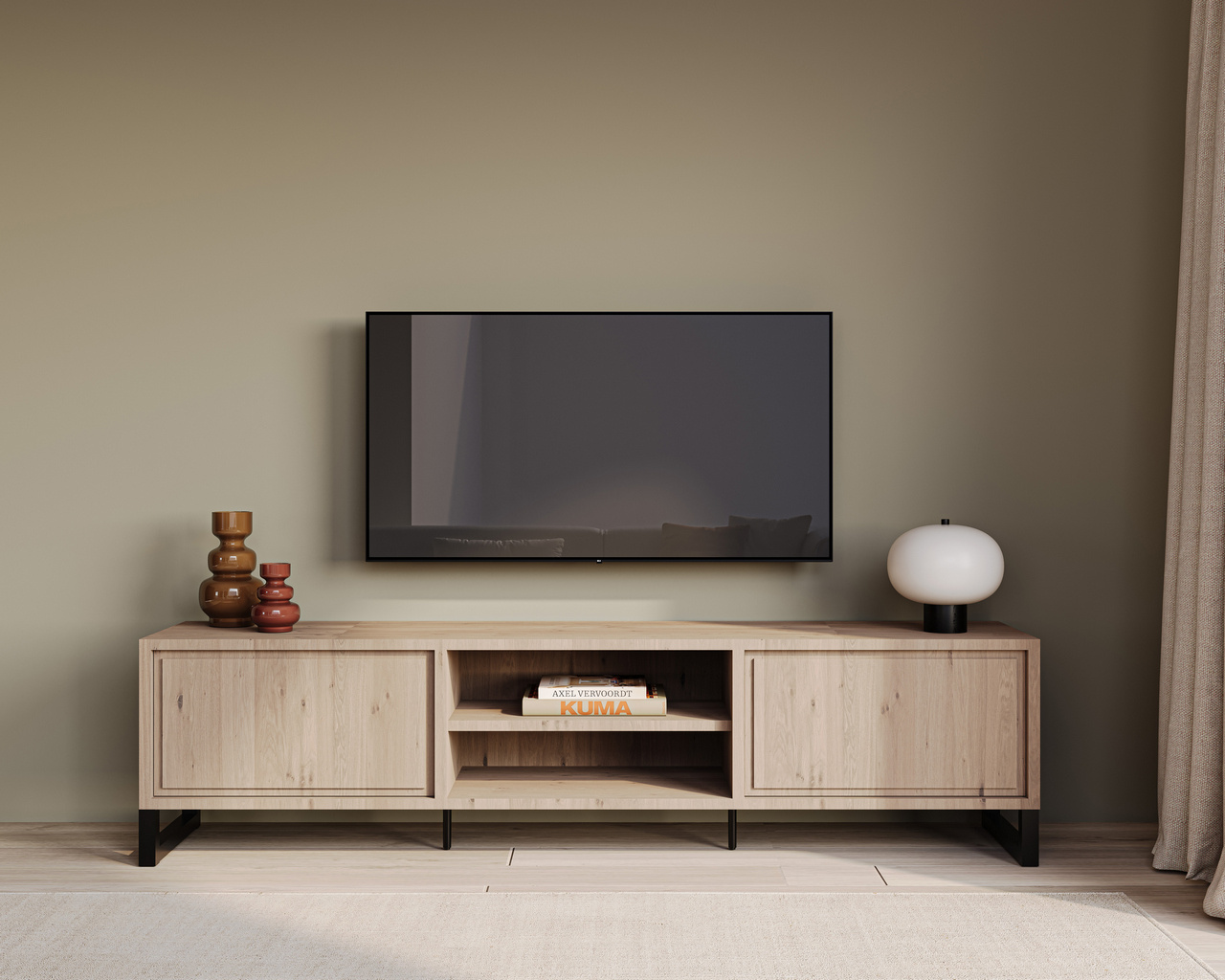Oax TV-kast in 2 maten | Paco Meubelen - Paco World Collections