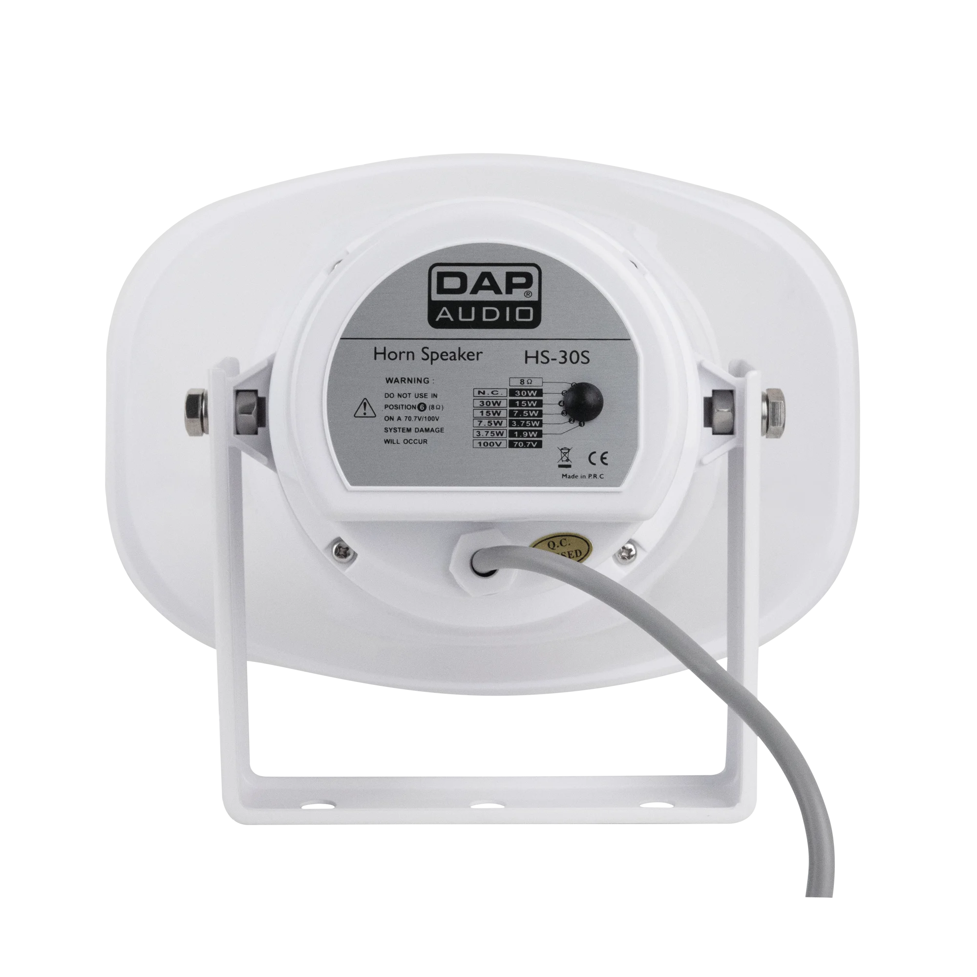 DAP | HS-S | Passieve Vierkante Hoornluidspreker | Kleur: Lichtgrijs - Megalight sa/nv