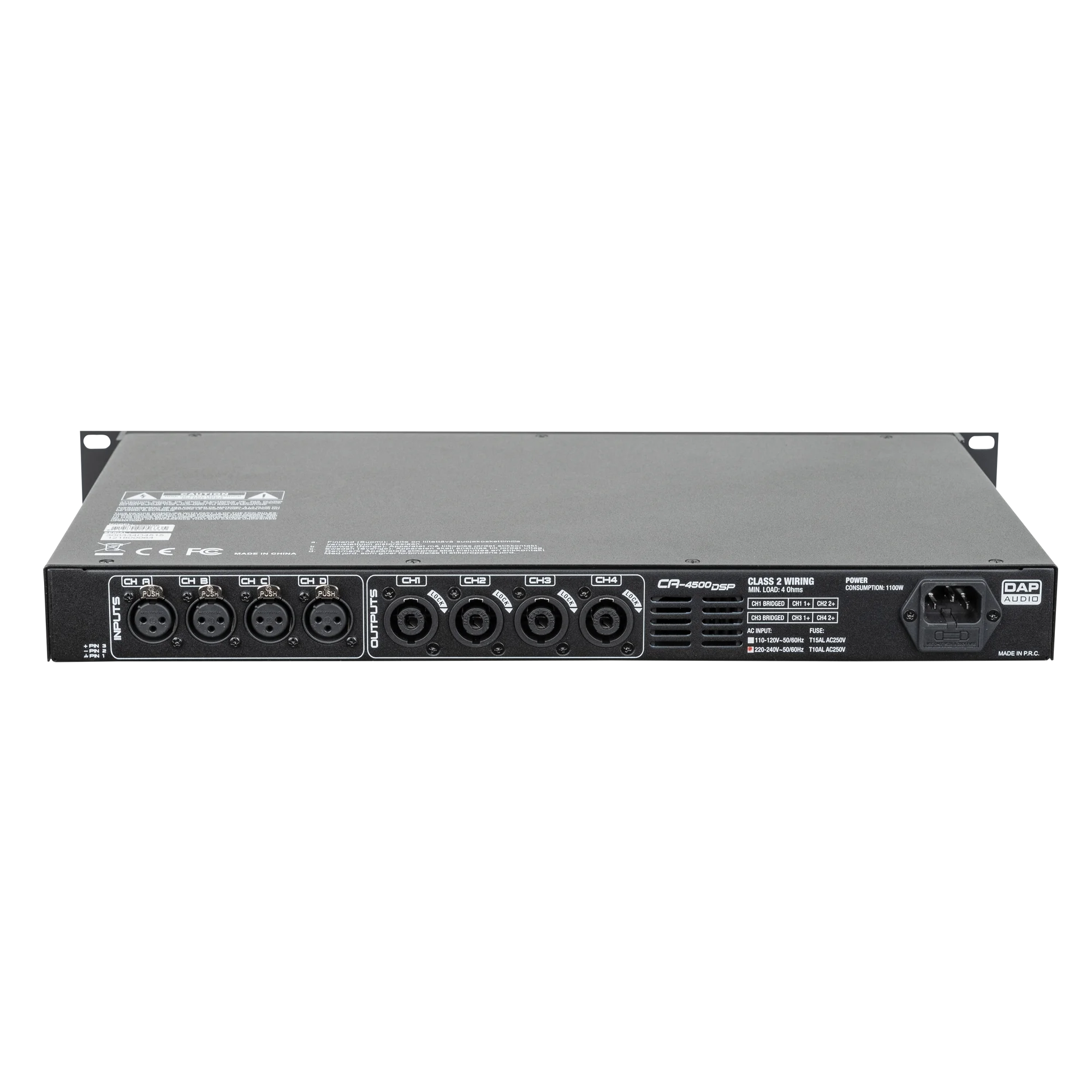 DAP DAP | D4515 | CA-4500 DSP | Compact 4-channel amplifier (4x 500 W ...