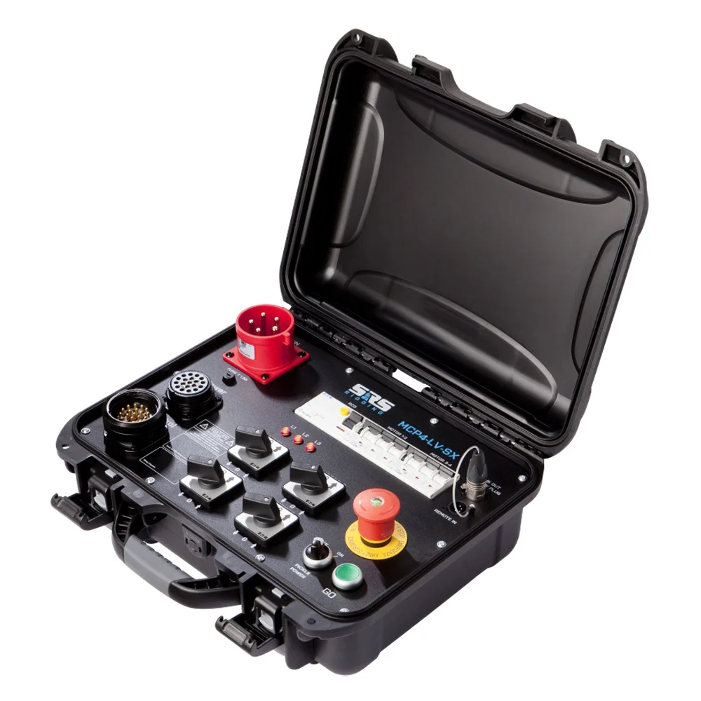 SRS Rigging hoist control 4-channel Peli case - LV - Megalight sa/nv