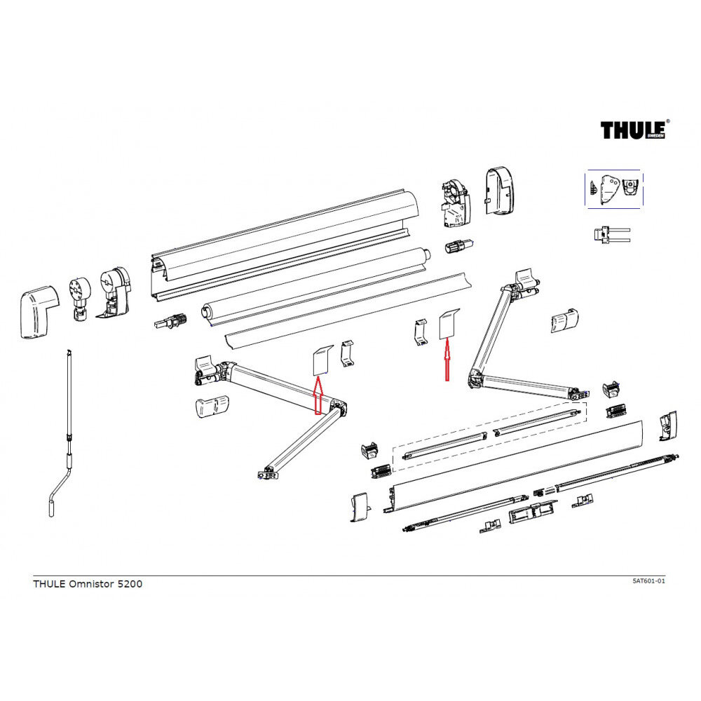 Thule Spring Support Roller Tube 5200 kopen | Alles voor de camper en ...