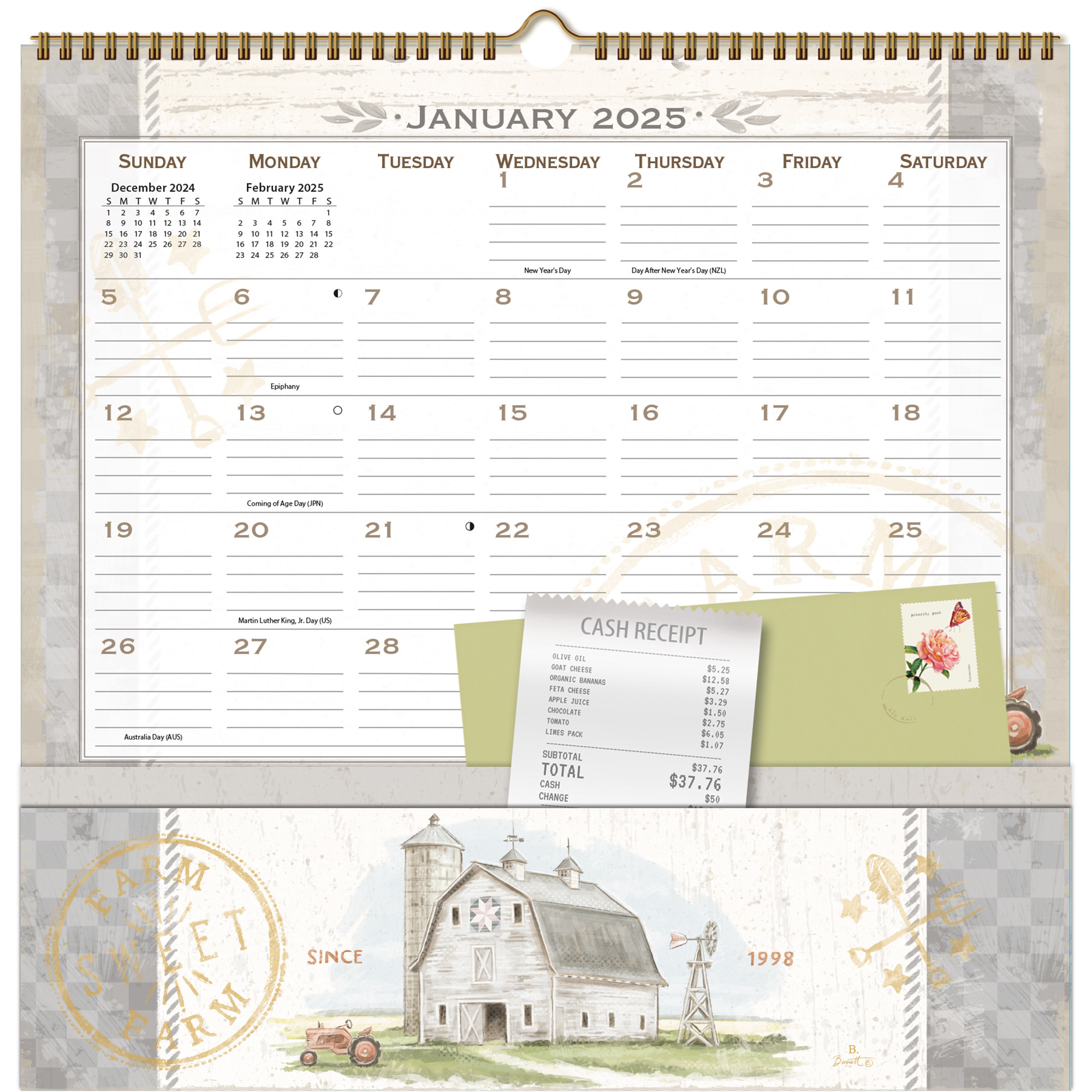 Comprar Calendario Farm Fresh Note Nook 2025? Fácil de pedir en línea ...