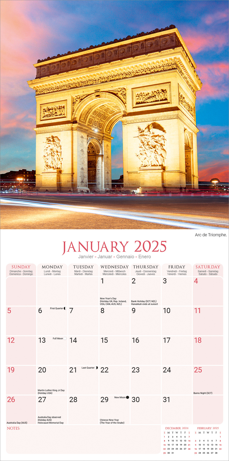 Acheter Paris - Calendrier Paris 2025 | commander simplement en ligne ...