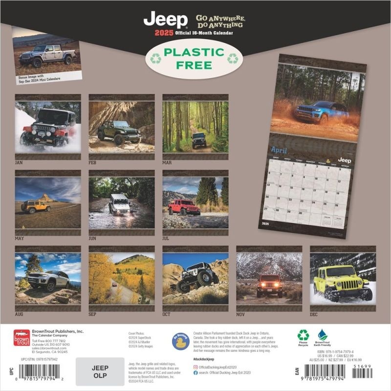 Comprar Calendario Jeep 2025 | pedir online fácil y rápidamente ...