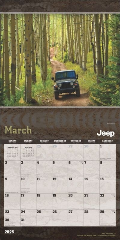 Comprar Calendario Jeep 2025 | pedir online fácil y rápidamente ...