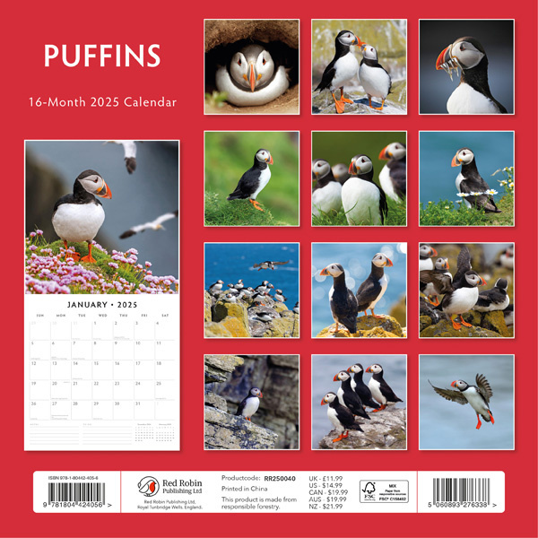 Calendario Puffin 2025 ¿Comprar? Pedido en línea fácil y rápido ...