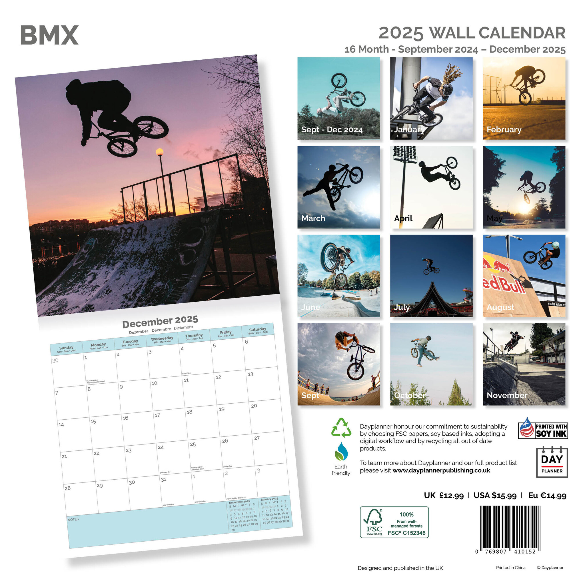 ¿Calendario BMX 2025? Encargarlo en línea fácil y rápidamente ...