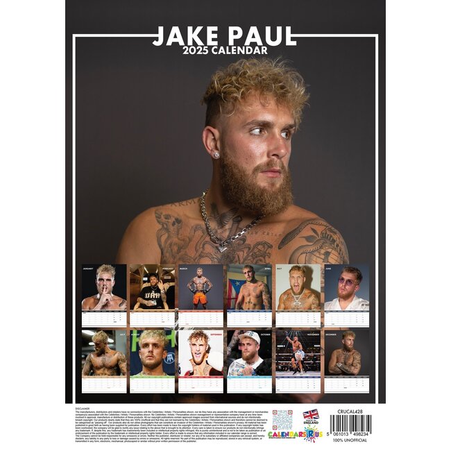 Calendario Jake Paul 2025? Pídelo fácil y rápidamente Online ...