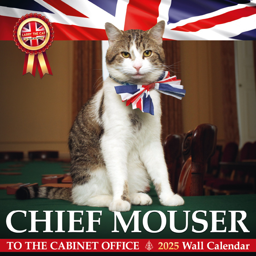 ML Publishing Larry el Gato - Jefe Mouser Calendario 2025 - Shopcalendars.com