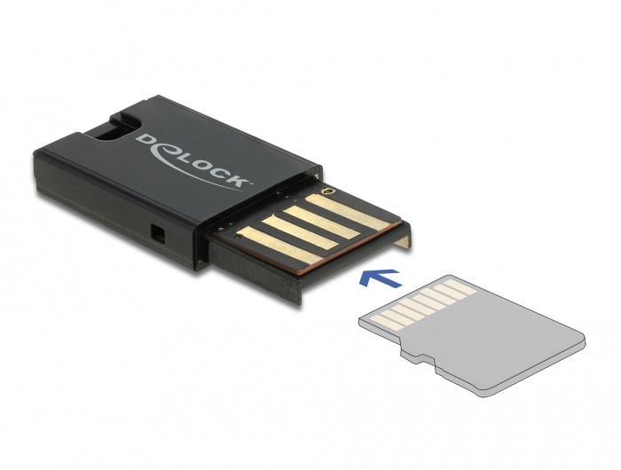 Delock USB 2.0 Card Reader for Micro SD memory cards | Onlinekabelshop.nl