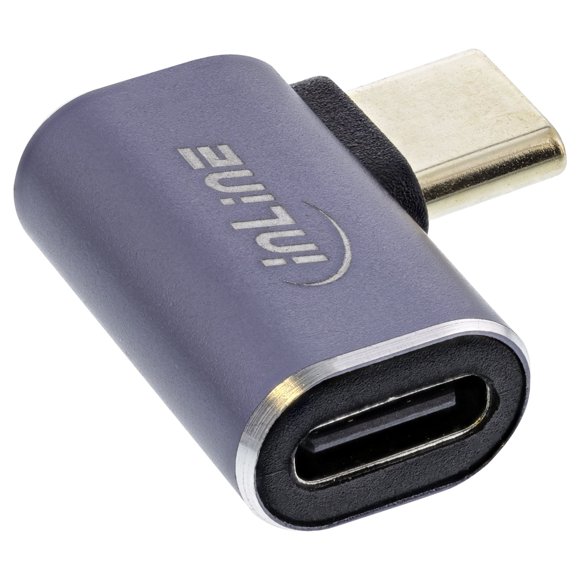 InLine® USB4 Adapter, USB Type-C male/female right/left angled ...