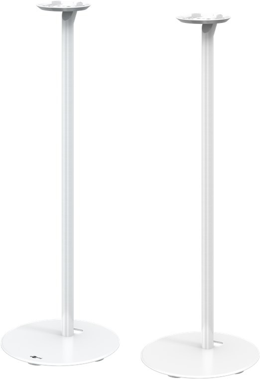 Goobay Speaker Stand Modern Era 1 Base, white | Onlinekabelshop.nl