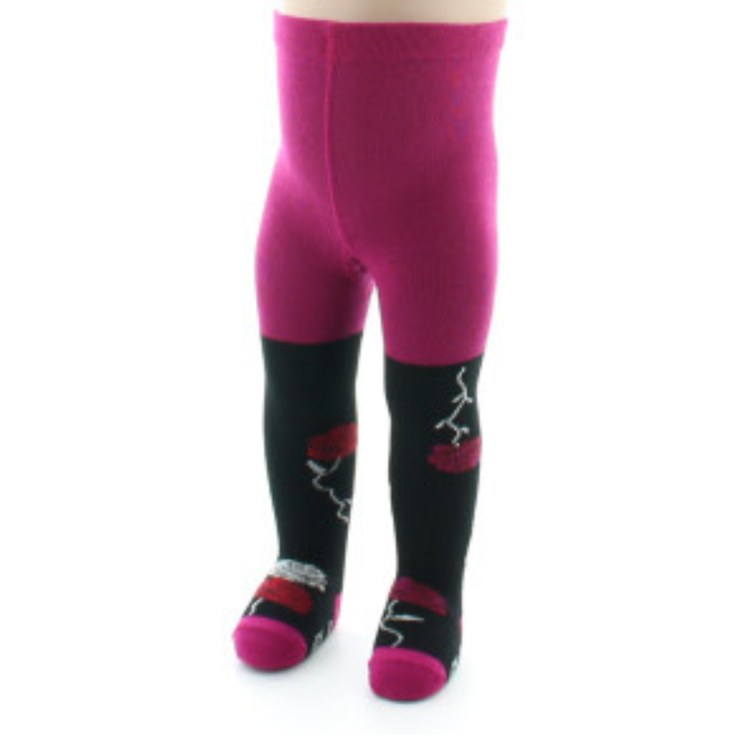 Collants Enfant Berthe Fleurs – Confort Coton, Design Floral, Rose ...
