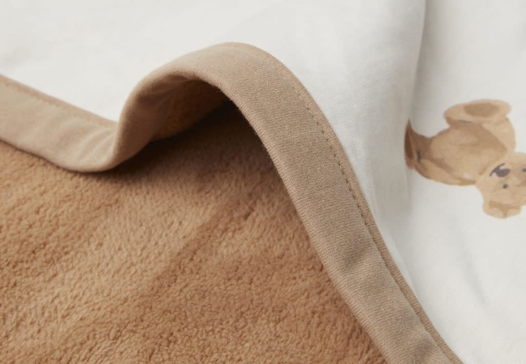 Jollein Couverture Jersey Tog 1.5 Teddy bear 100x150CM - Petit Pois