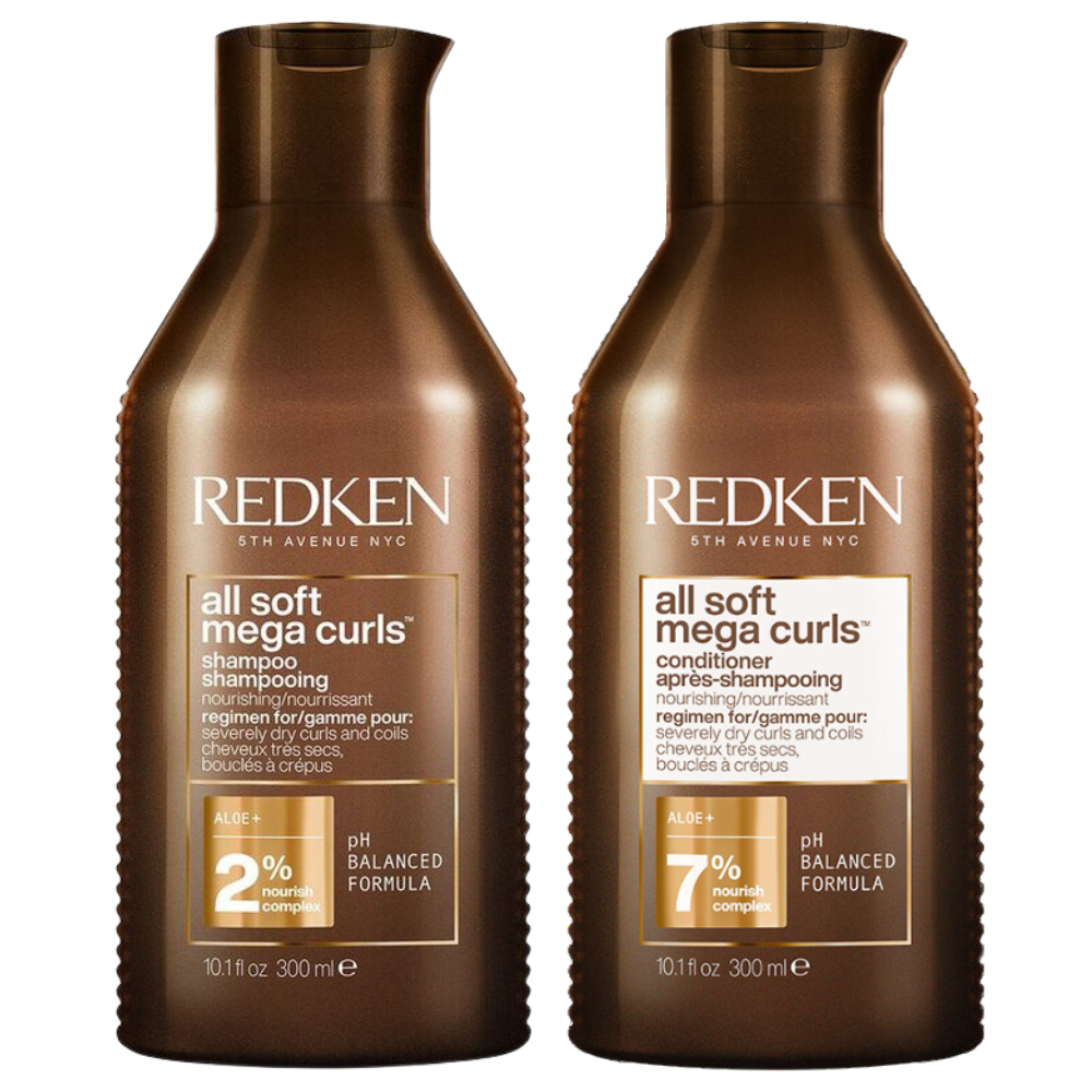 Redken CombiDeal - All Soft Mega Curls - Shampoo 300 ML & Conditioner ...