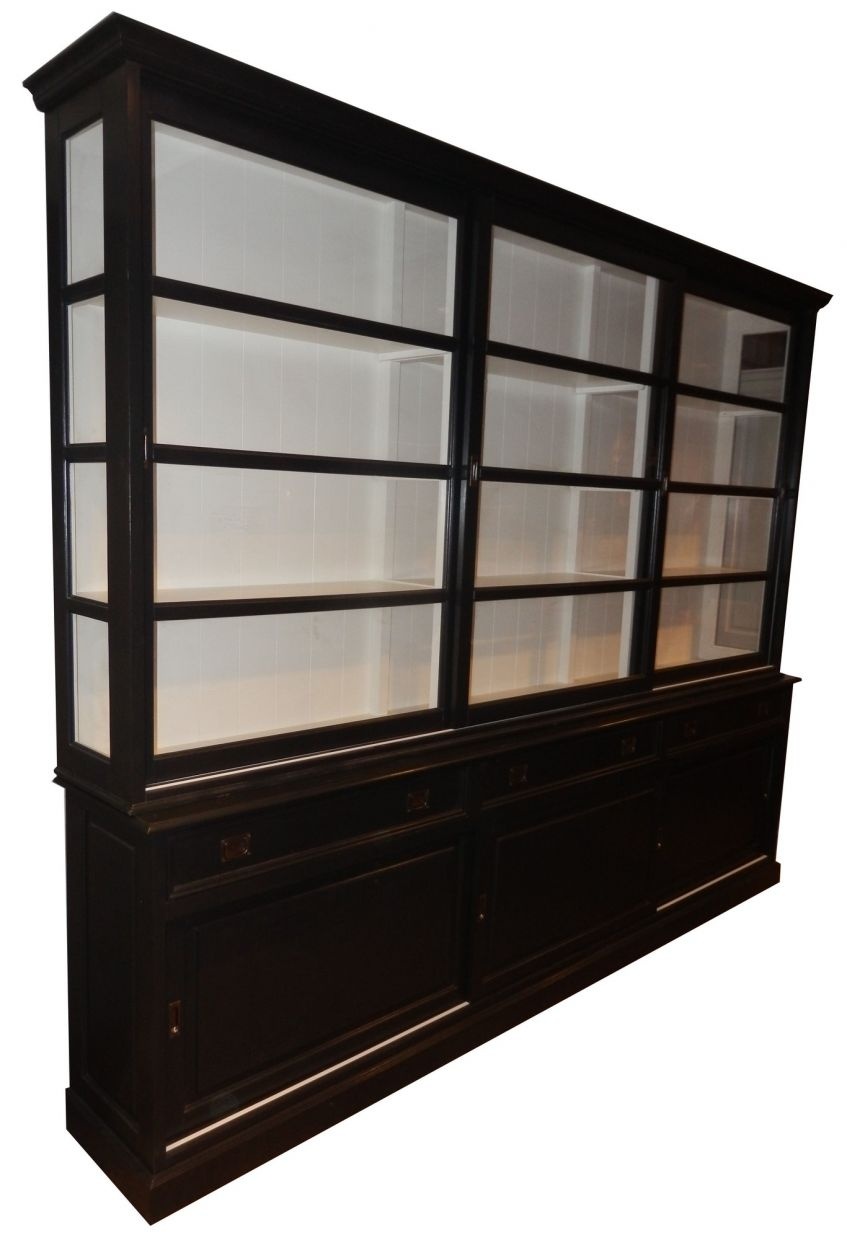 Buffetkast zwart wit Sneek 300cm 300 x 50/40 x 240cm hoog - Kasten van ...