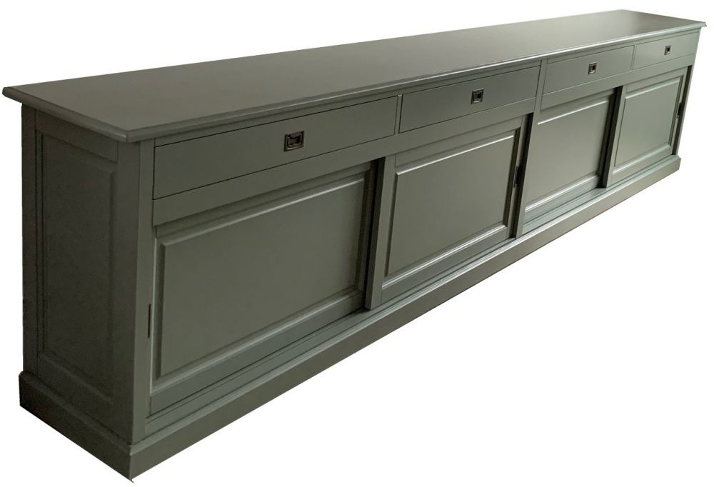 Dressoir Engels groen Putten XXL 400cm - Kasten van de Koning