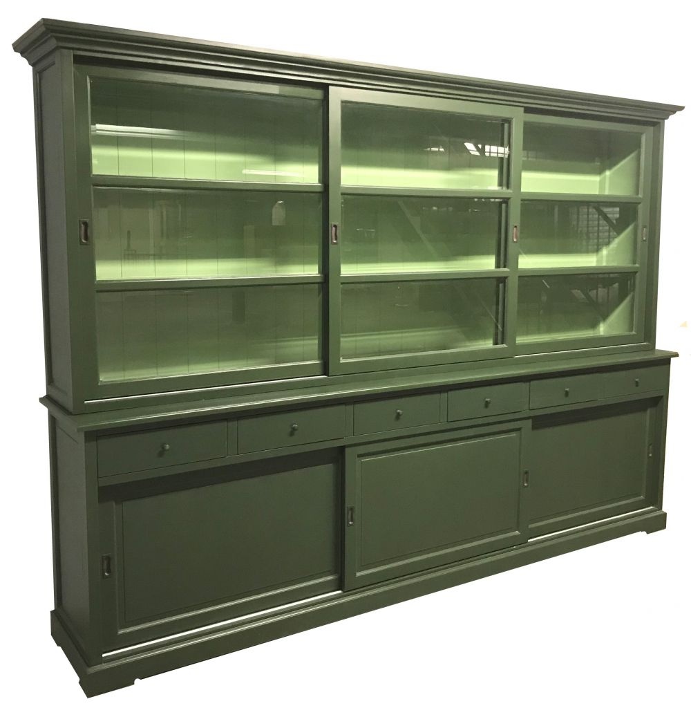 Buffetkast olijf groen Uden 300cm - Kasten van de Koning