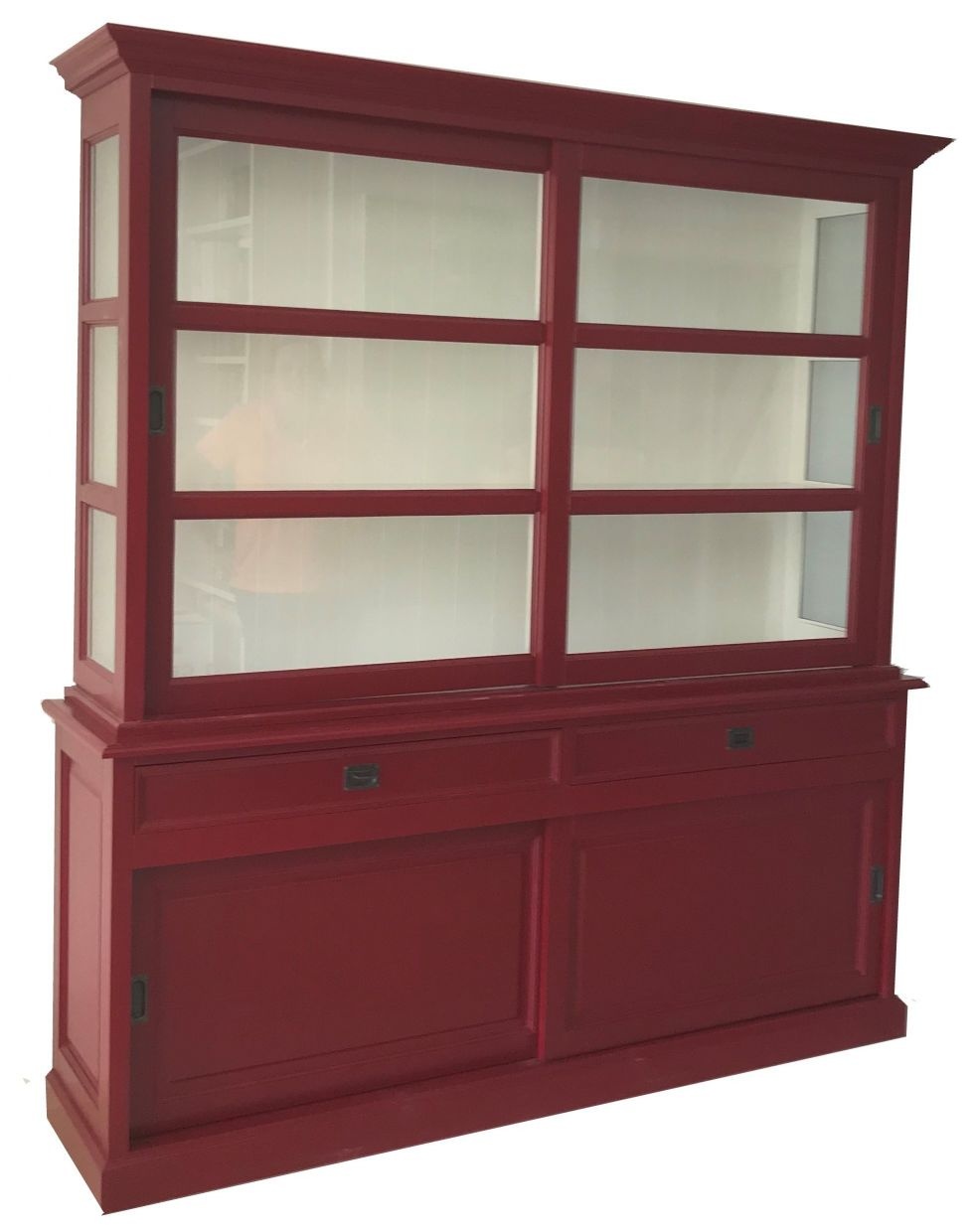 Rode buffetkast Montfoort 200cm - Kasten van de Koning