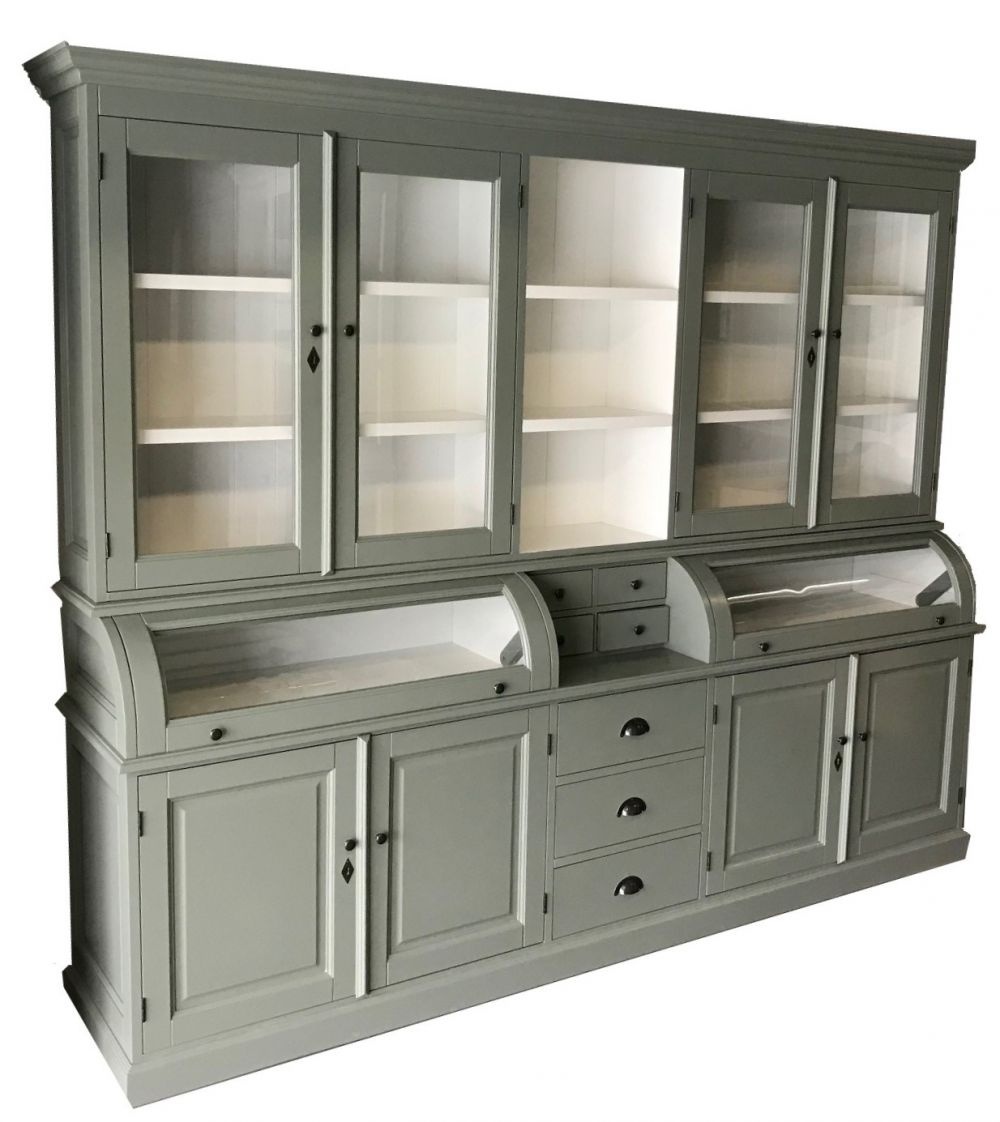 Buffetkast Bastiaan Engels groen 260cm - Kasten van de Koning