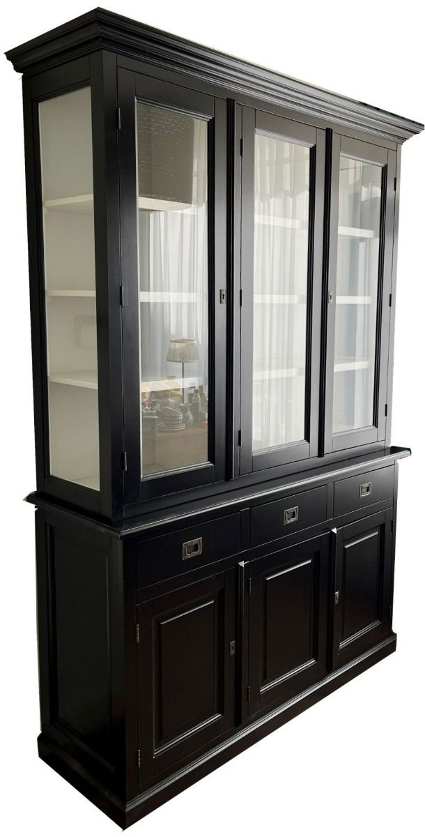 Buffetkast Dronten zwart 150cm - Kasten van de Koning