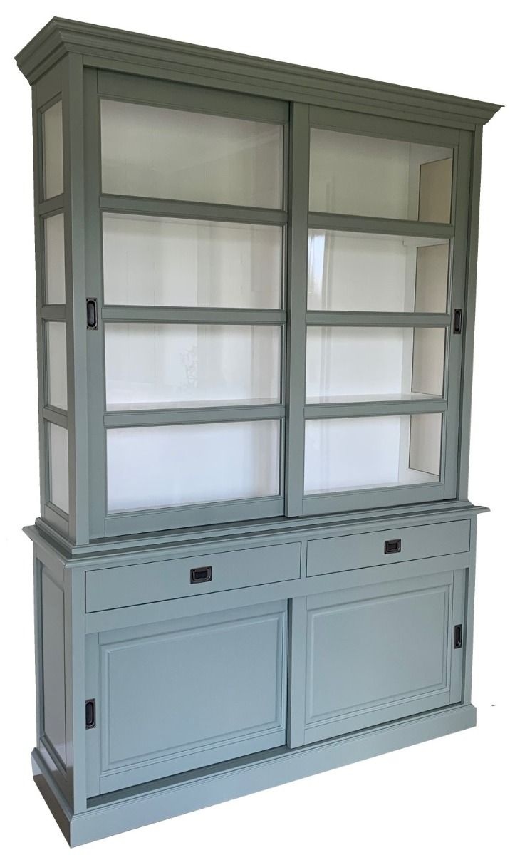 Buffetkast Engels groen Nijkerk 160 x 240cm - Kasten van de Koning