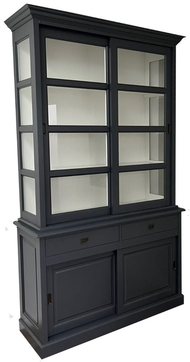 Buffetkast antraciet - wit Nijkerk 140 x 240cm - Kasten van de Koning