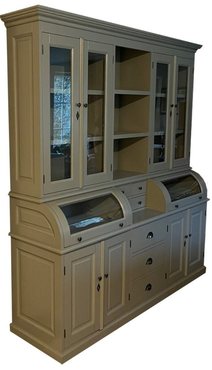 Buffetkast olijfgrijs Bastiaan 200cm - Kasten van de Koning