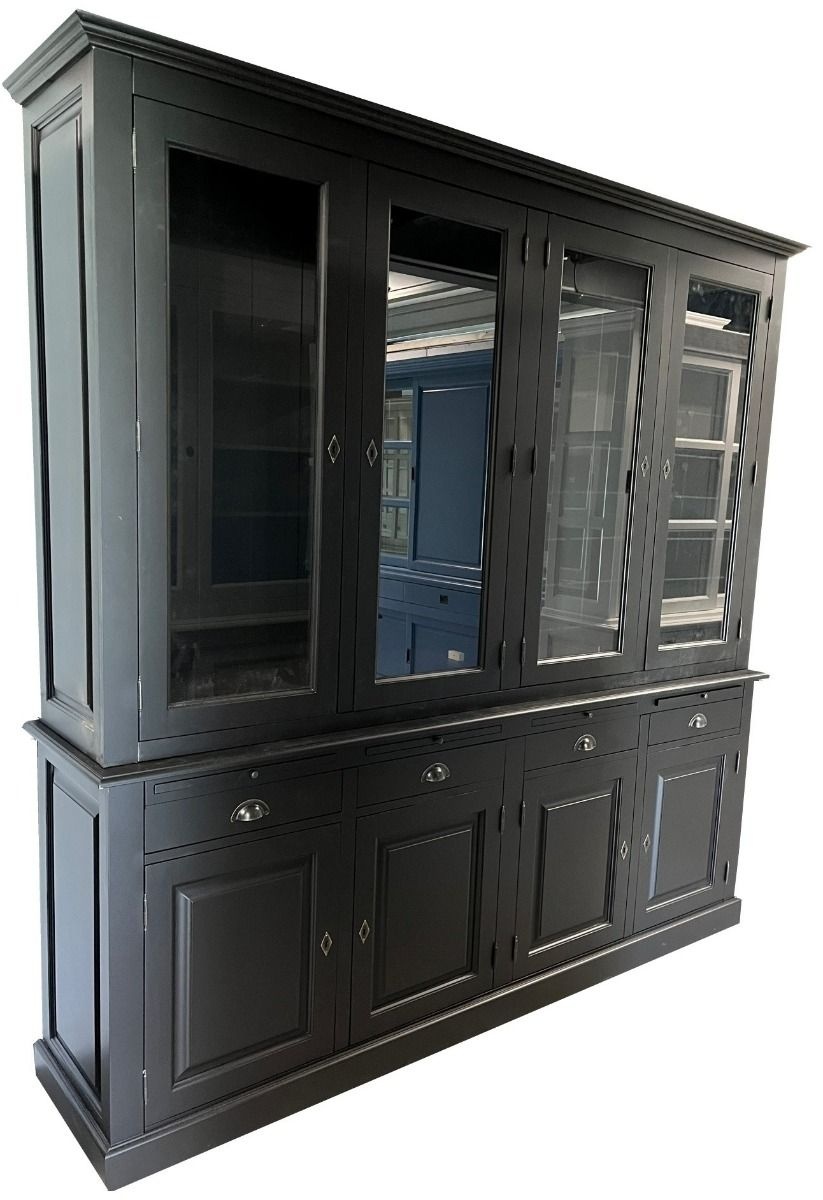 Buffetkast zwart Epe 225cm - Kasten van de Koning