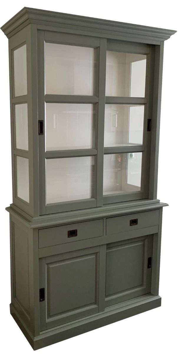 Buffetkast Engels groen Putten 120cm - Kasten van de Koning