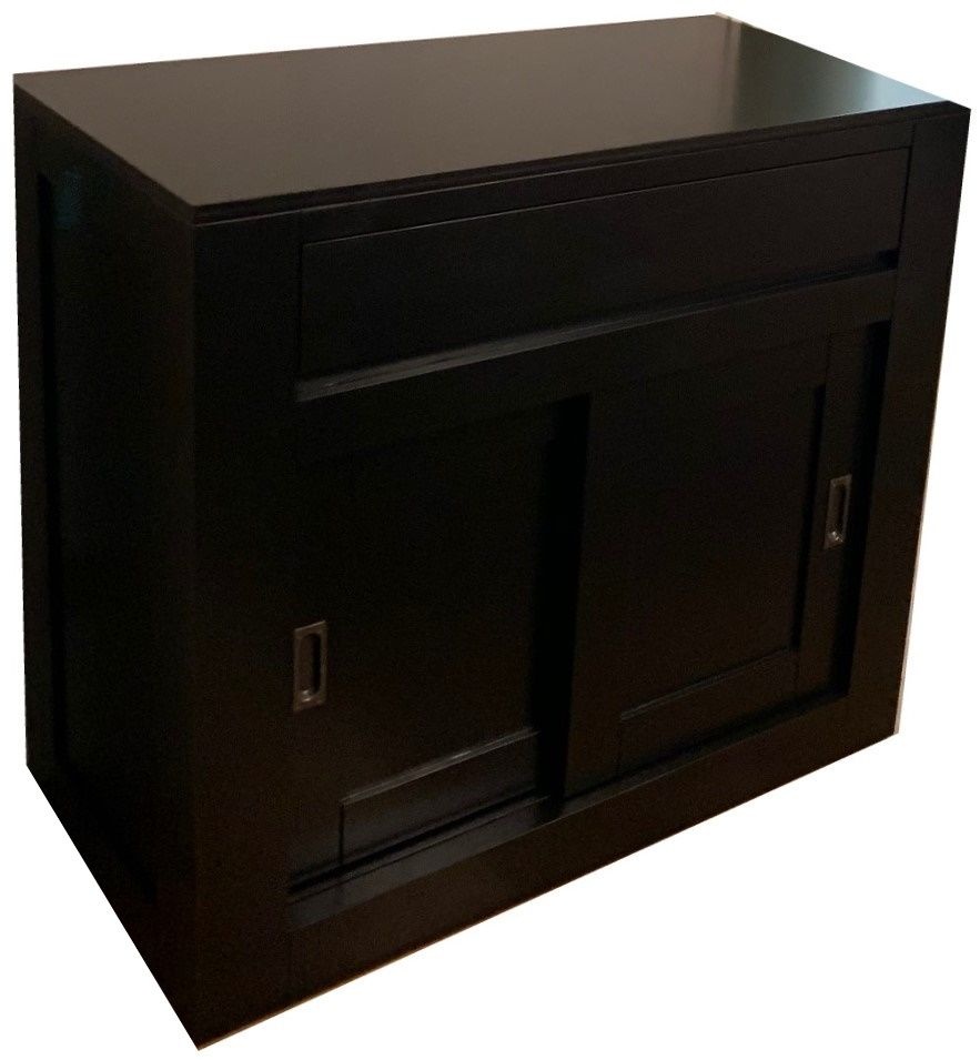 Dressoir zwart design soft close 100cm - Kasten van de Koning