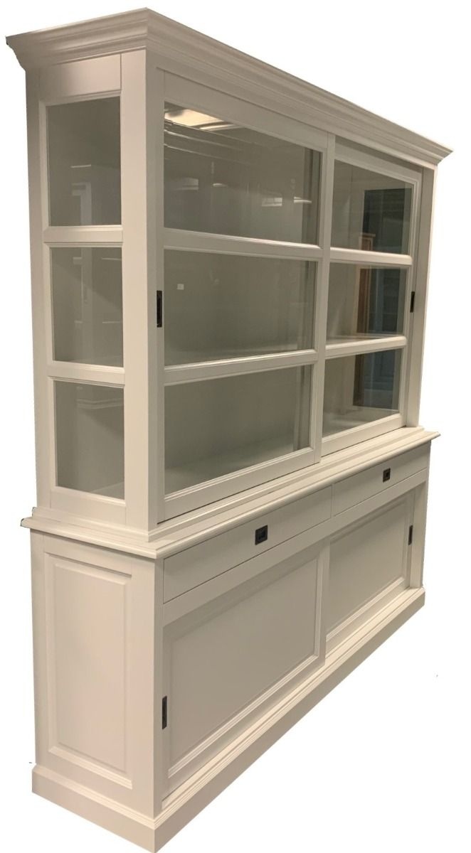 Buffetkast wit Putten 220cm soft close - Kasten van de Koning