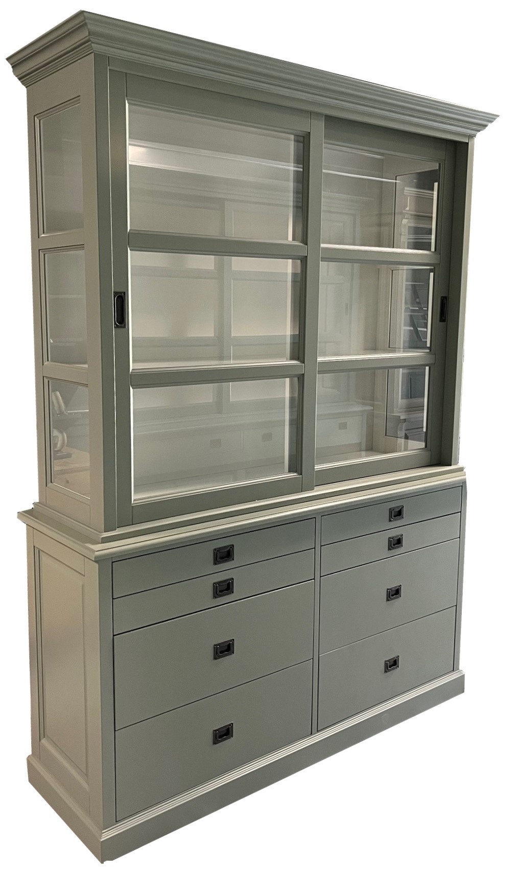 Buffetkast Engels groen Elden 160cm | - Kasten van de Koning