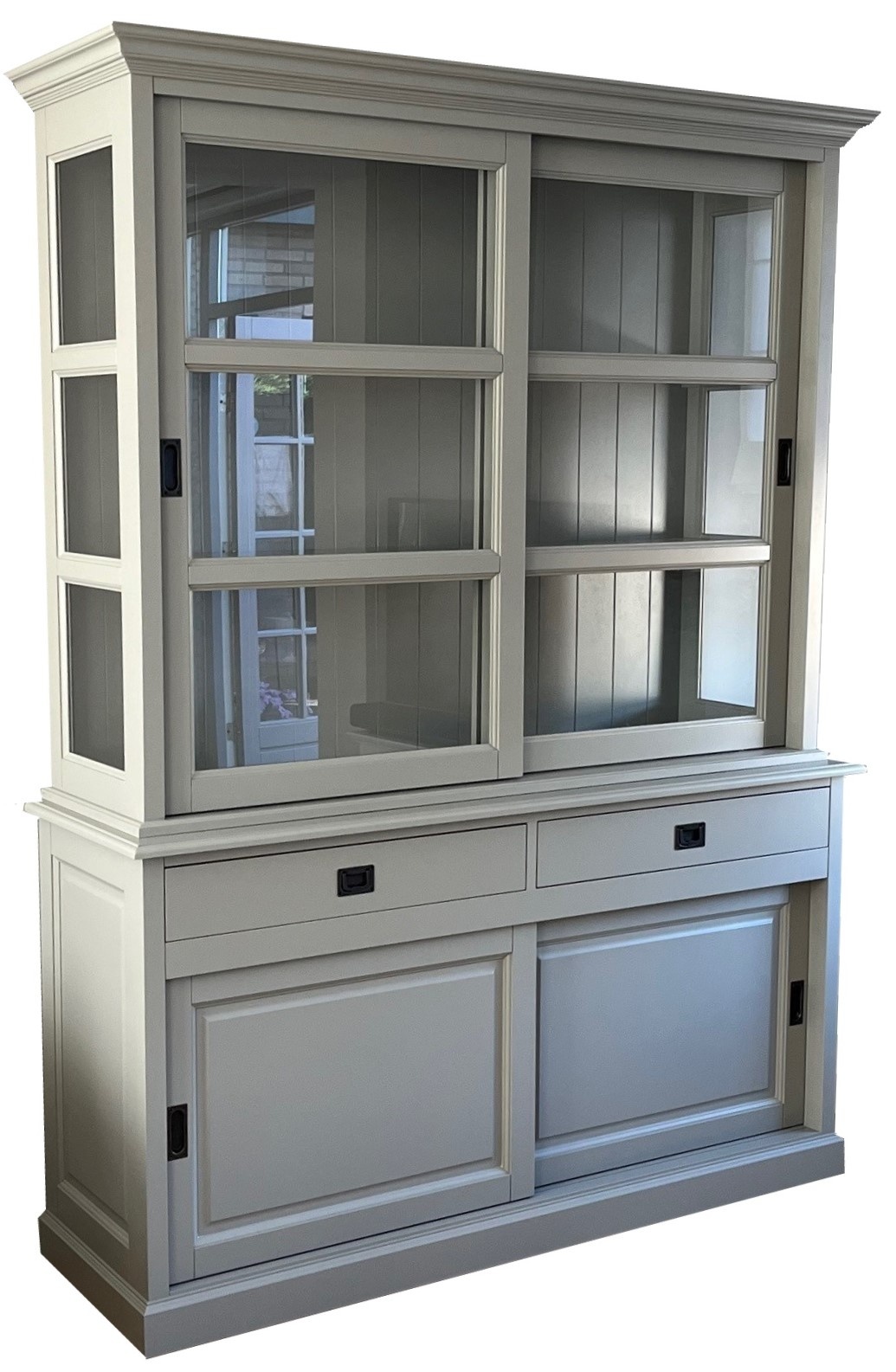 Buffetkast steengrijs Putten 160 x 220cm - Kasten van de Koning