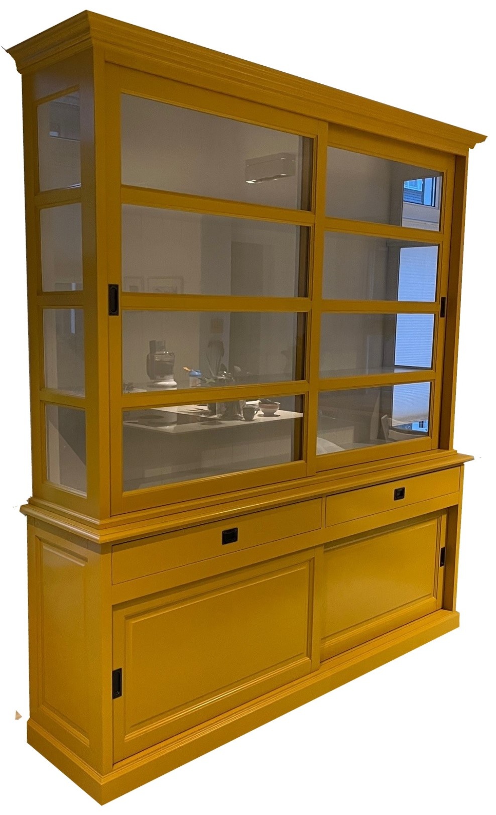 Buffetkast goudgeel Nijkerk XL 220 x 240cm - Kasten van de Koning