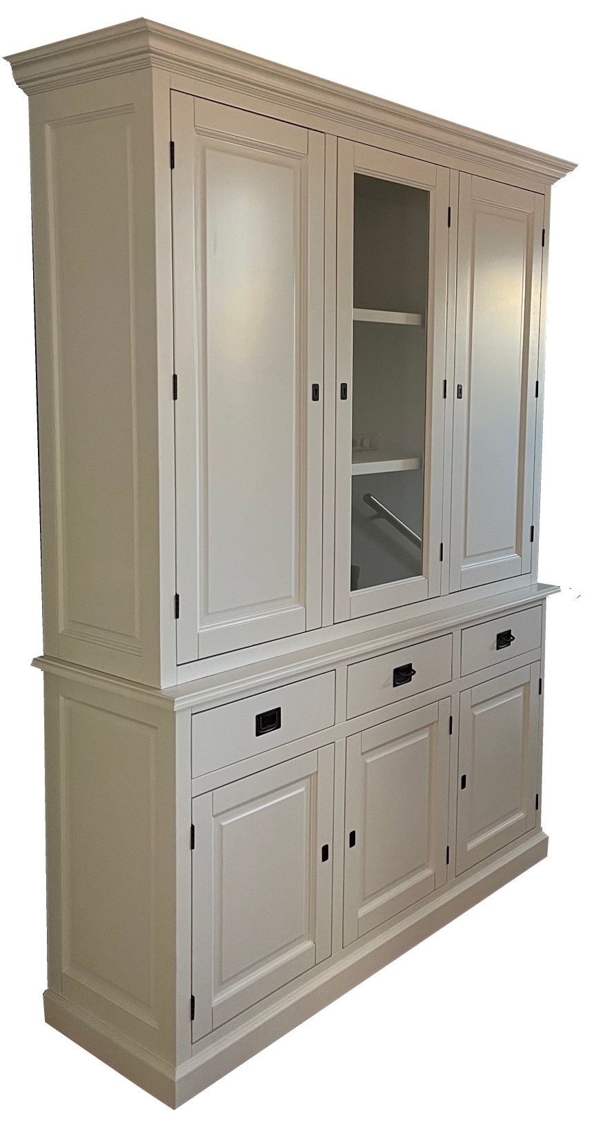 Buffetkast Dronten wit 150cm dichte zijdeuren - Kasten van de Koning