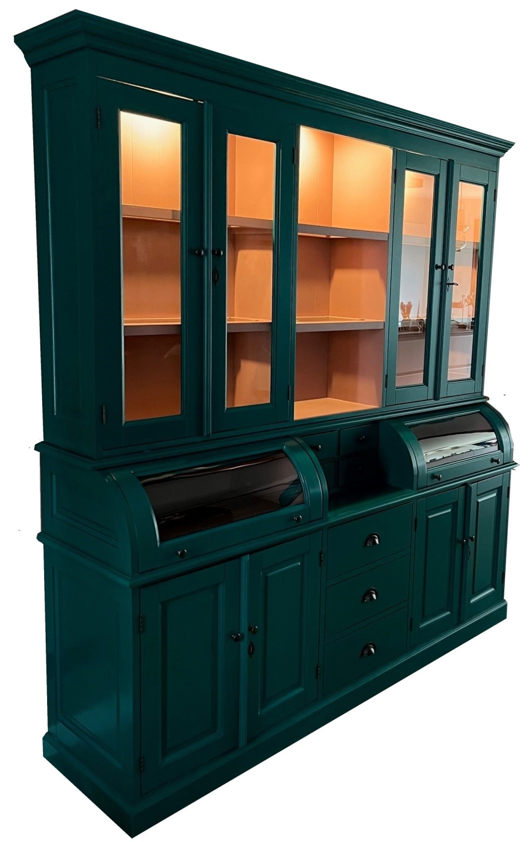Buffetkast opaalgroen Bastiaan 200cm - Kasten van de Koning