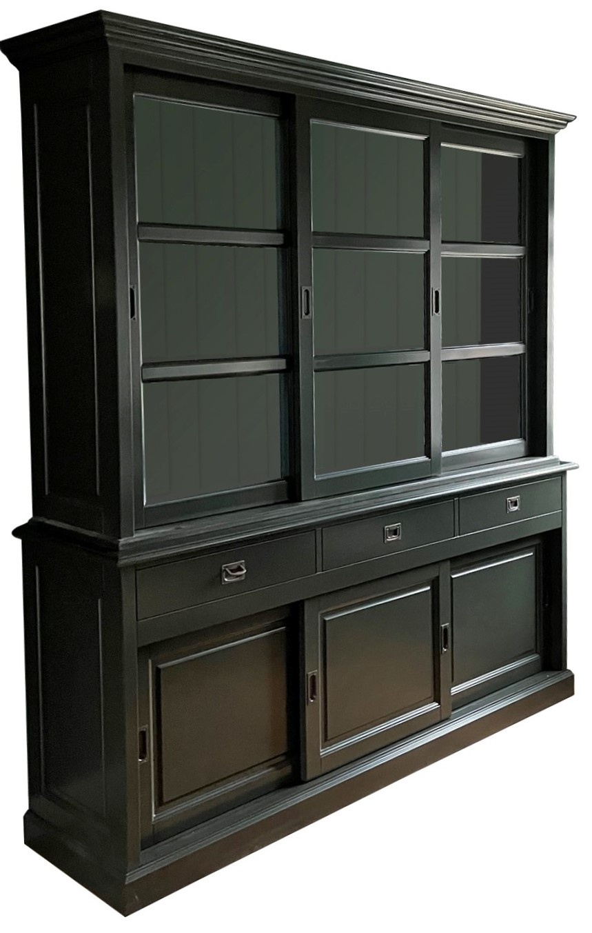Buffetkast olijfgroen Beverwijk 200 x 220cm - Kasten van de Koning