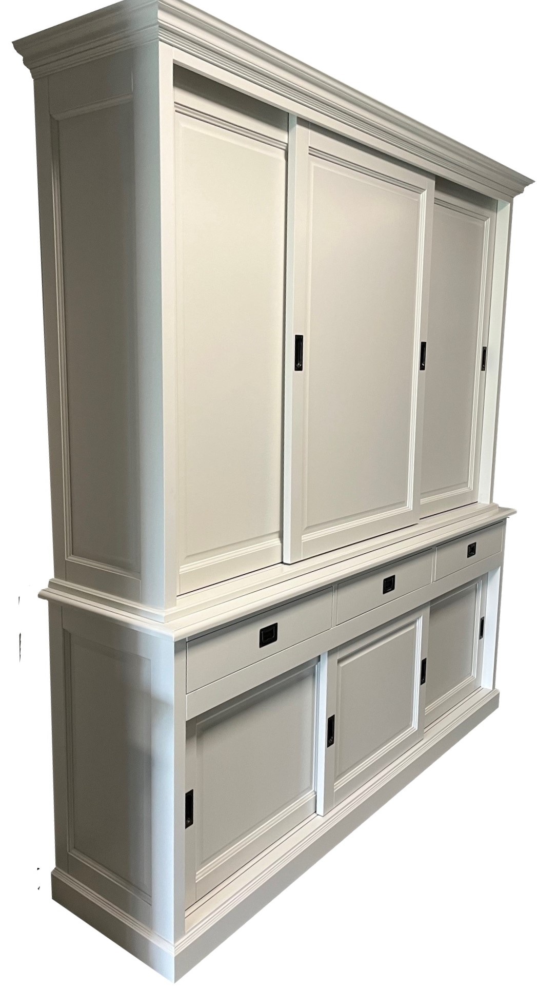 Buffetkast wit Beverwijk 200cm met dichte deuren - Kasten van de Koning