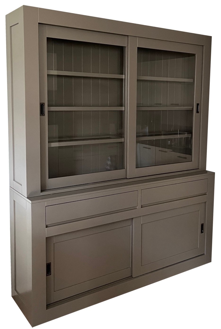 Buffetkast taupe design soft close 180cm - Kasten van de Koning