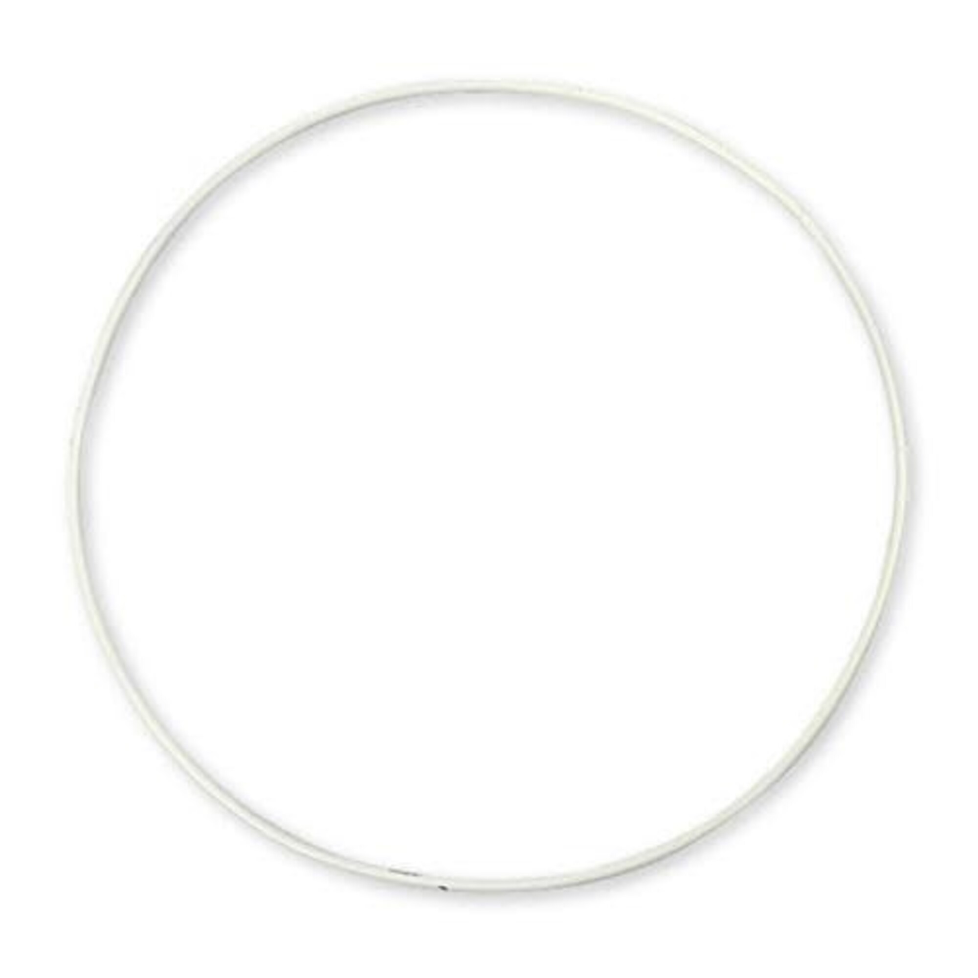 Metalen ring wit - De Garenkast by Jolanda