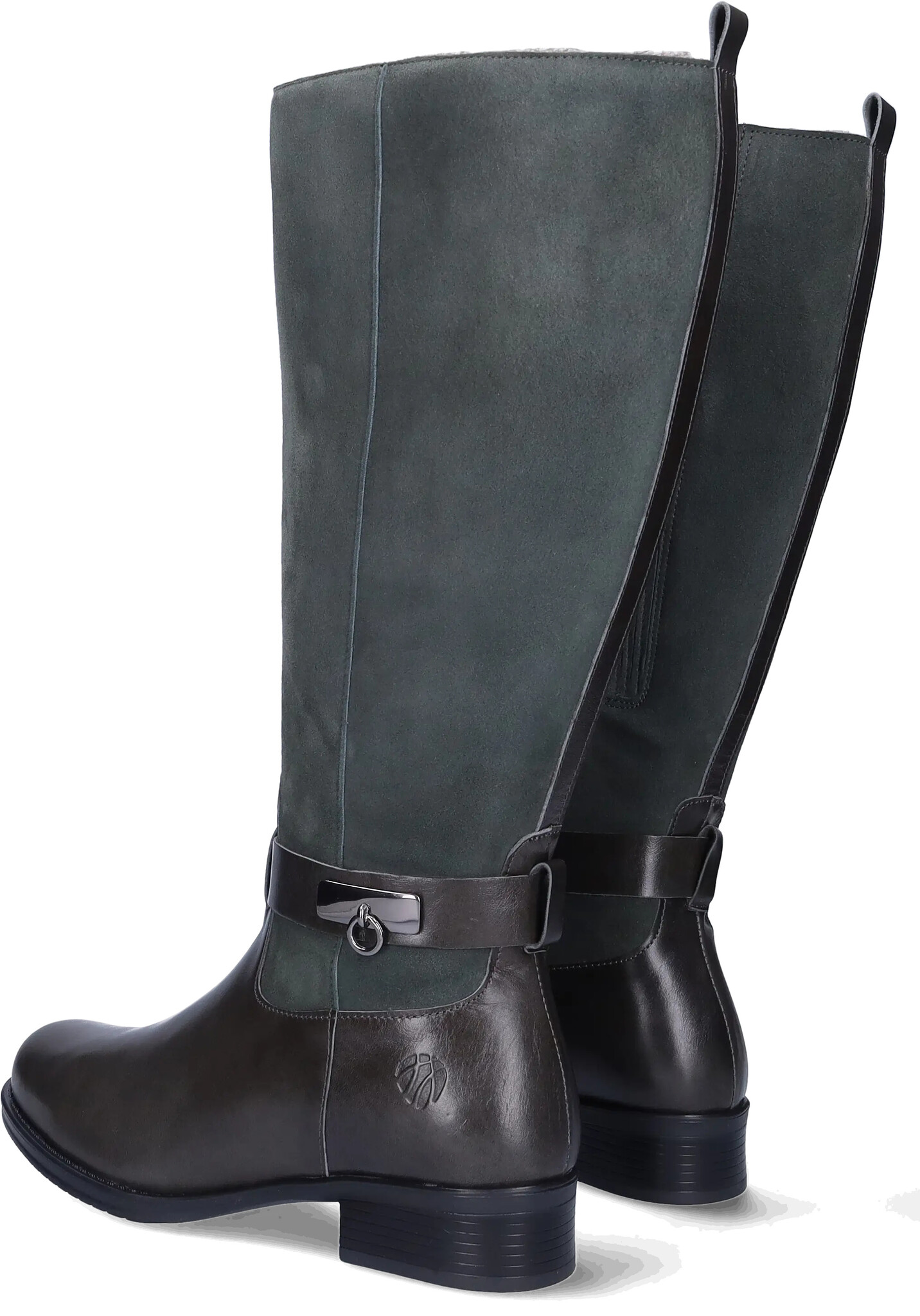 Cheddar - Green - Wide Calf Boots - JJ Footwear