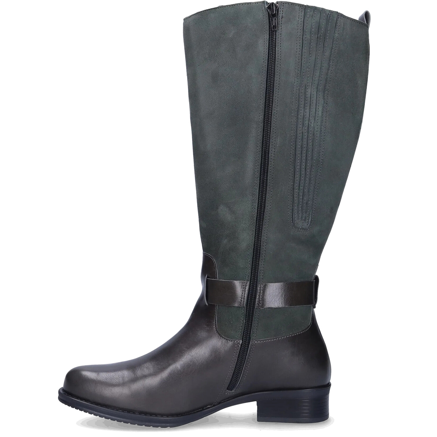 Cheddar - Green - Wide Shaft Boots | JJ Footwear - JJ Footwear