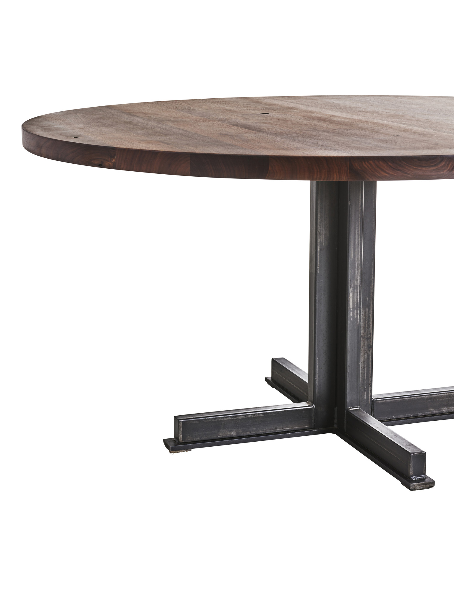 Custom round table - Walnut - Oldwood The home furnishings store ...